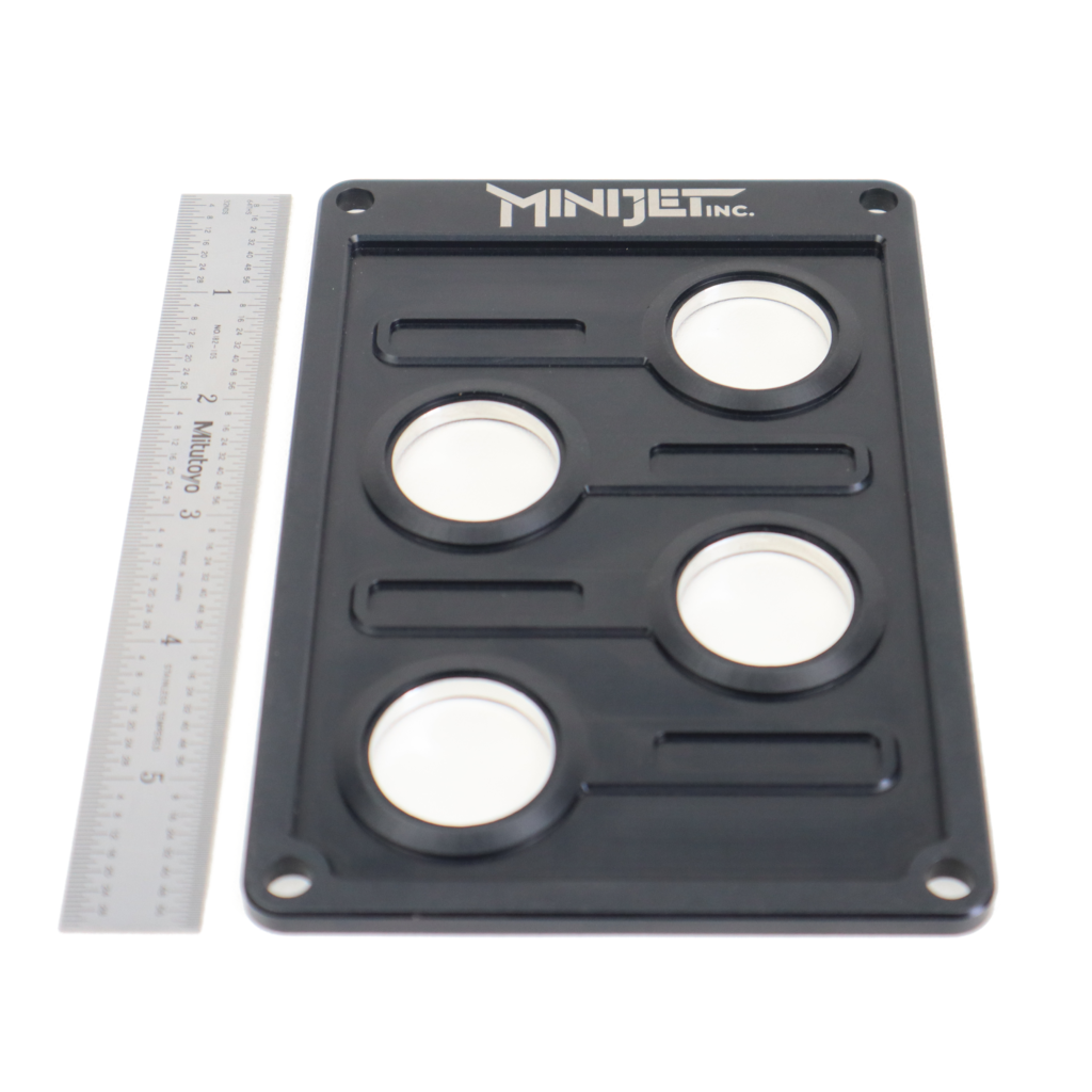 Minijet 4 Position Billet Machined Vertical Switch Panel - Minijet Inc.