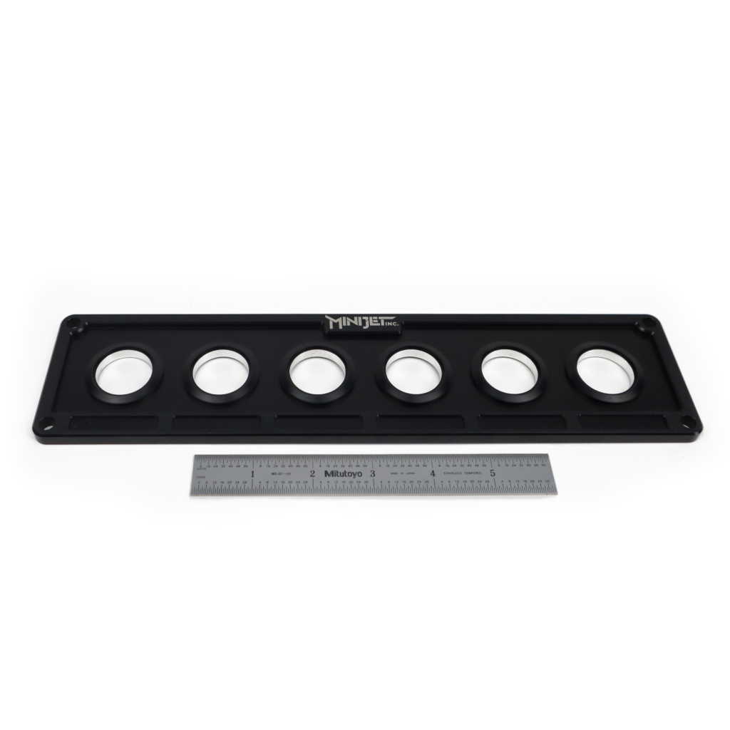 Minijet 6 Position Billet Machined Horizontal Switch Panel - Minijet Inc.